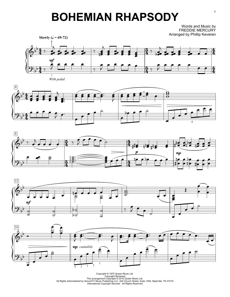 Bohemian Rhapsody Piano Sheet Music: Your Ultimate Guide
